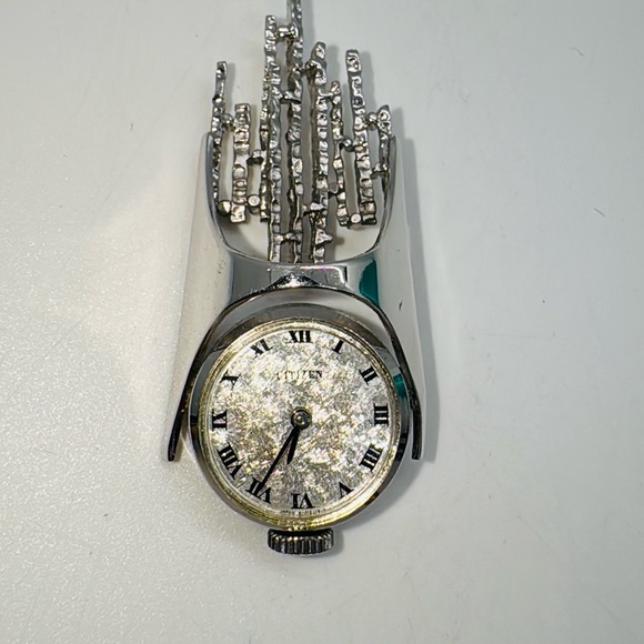 Citizen | Accessories | Citizen Silver Tone Brutalist Watch Pendant ...